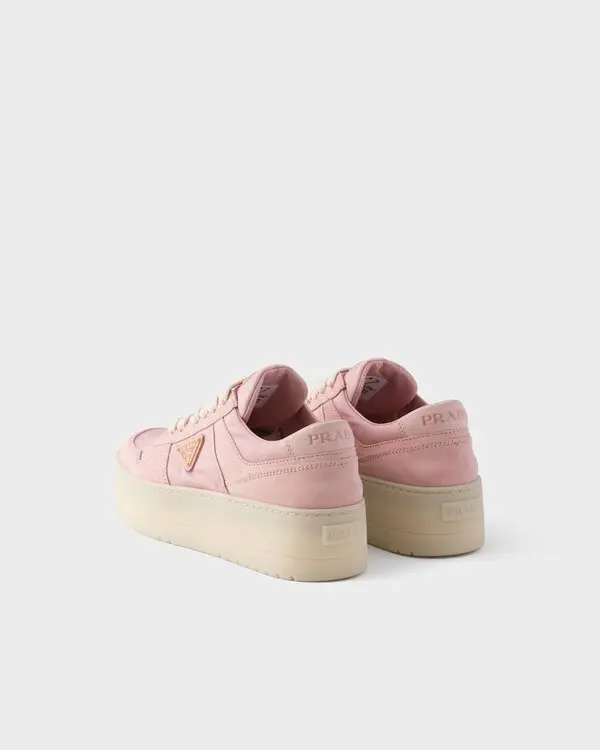 Prada Downtown Bold Re-nylon And Suede Sneakers