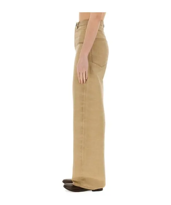 UMA WANG Wide-leg Belt-loop Denim Trousers