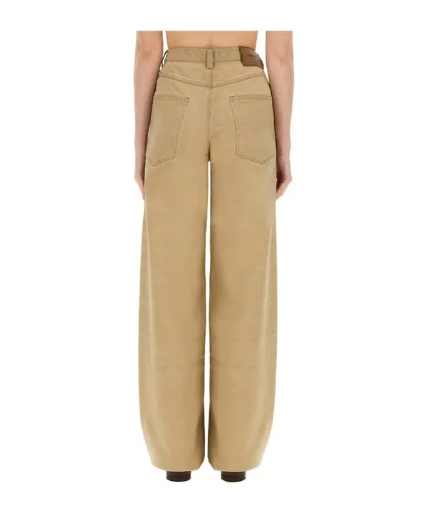 UMA WANG Wide-leg Belt-loop Denim Trousers