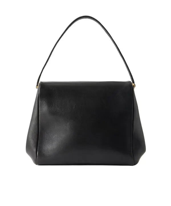Calvin Klein Casual Softleather Shoulder Bag - Black
