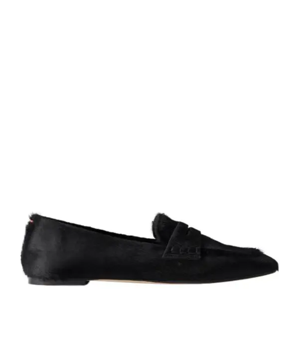AeydĒ Pony Hair Loafers - Black
