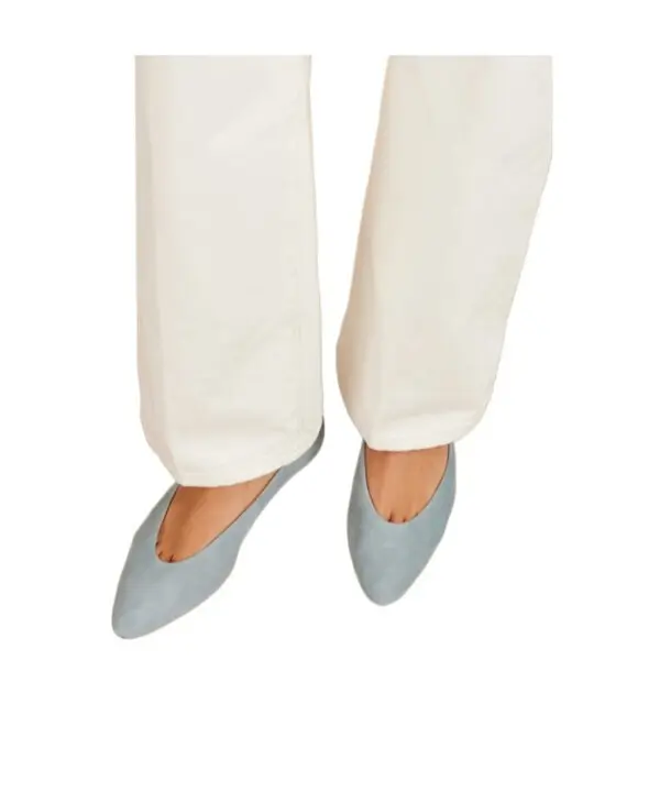 AeydĒ Suede Ballet Flats - Gray