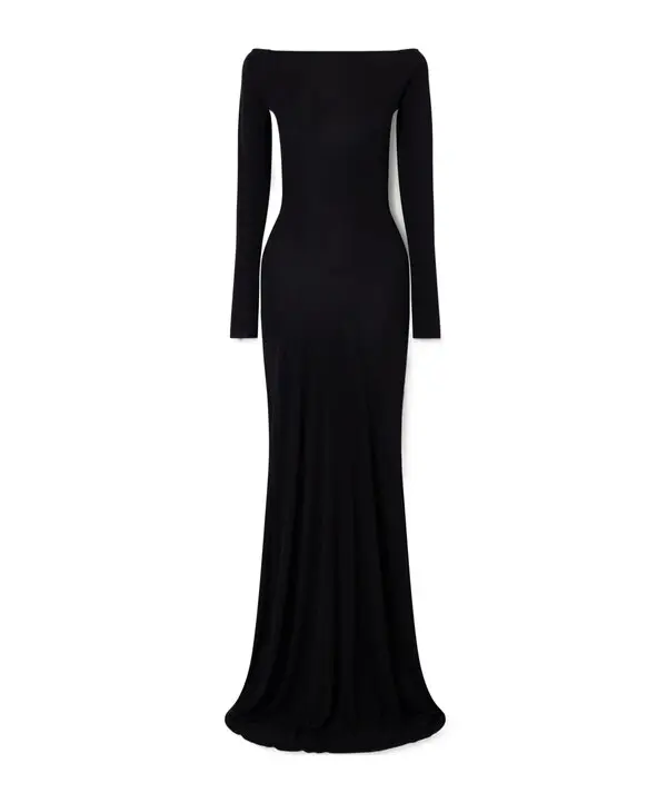 Alex Perry Minimal Backless Maxi Dress - Black