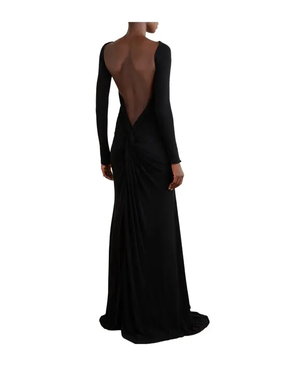 Alex Perry Minimal Backless Maxi Dress - Black