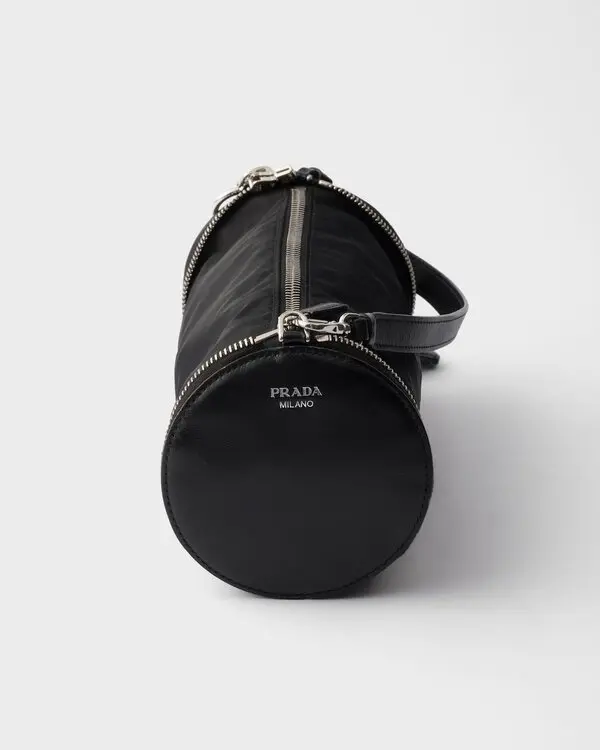 Prada Re-nylon And Leather Foldable Mini-bag