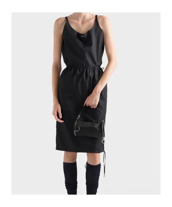 Prada Re-nylon And Leather Foldable Mini-bag
