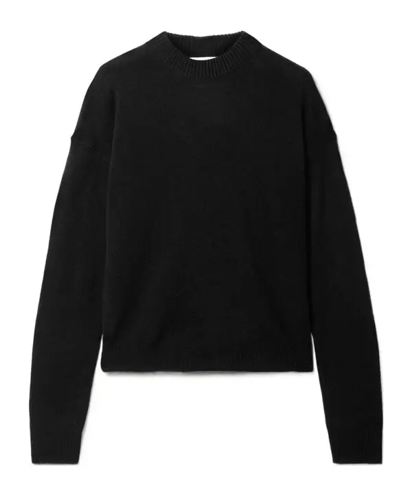 ALLUDE Cropped Knit Sweater