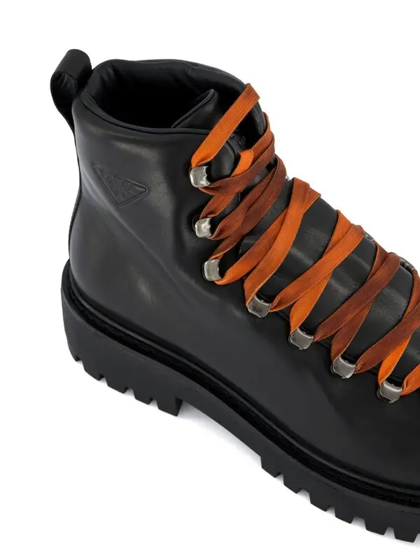 Prada Lace-up Ankle Boots