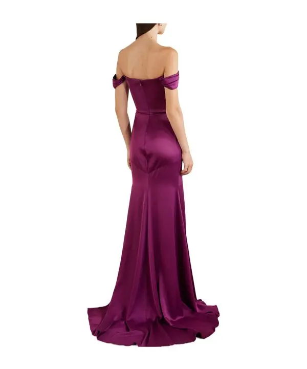 Alex Perry Waistcinched Splicedhem Dress
