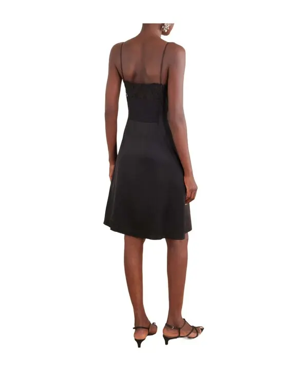 Sharon Wauchob Jersey And Leather Midi Dress
