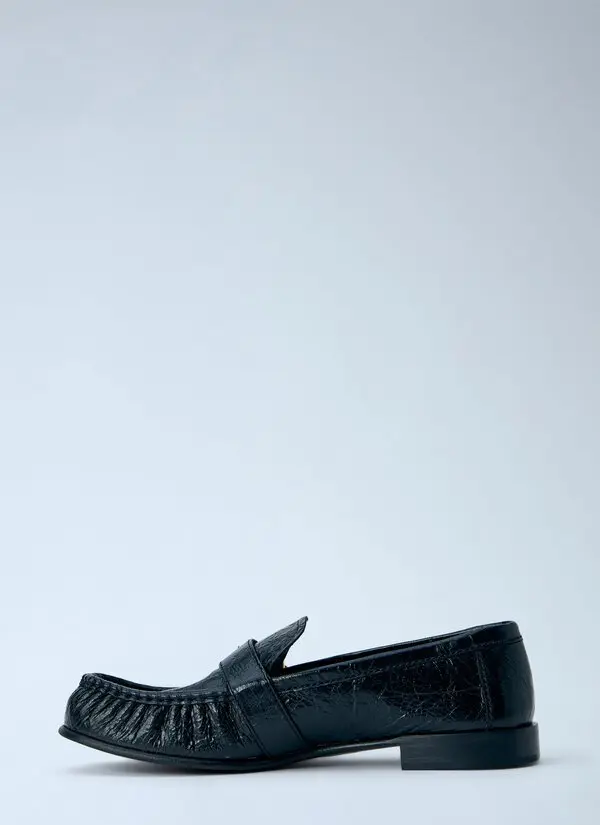 Miu Miu Leather Loafers With Buckle Detail