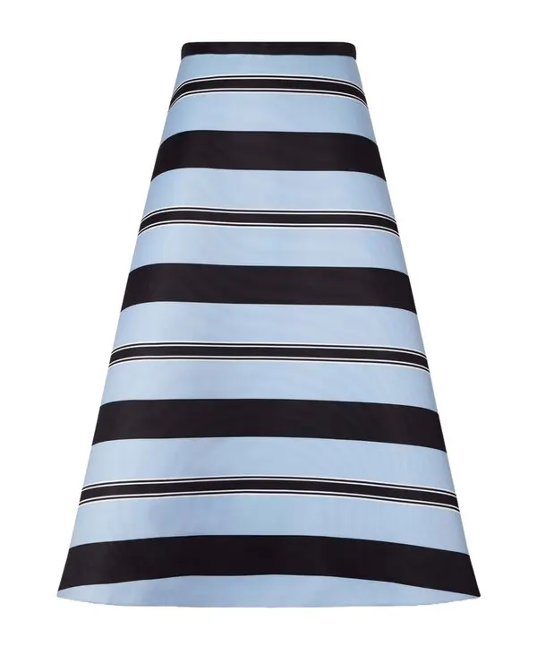 EMILIA WICKSTEAD Striped Midi Skirt