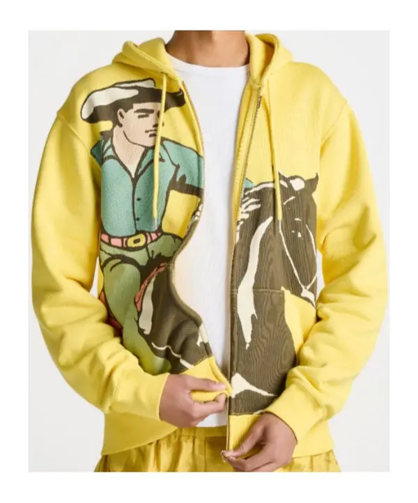 J.W.ANDERSON Cowboy-print Zip-up Hoodie