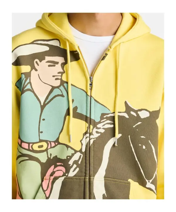 J.W.ANDERSON Cowboy-print Zip-up Hoodie