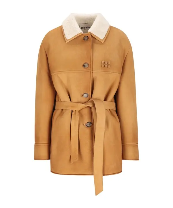 Miu Miu Long-sleeve Casual Jacket - Brown