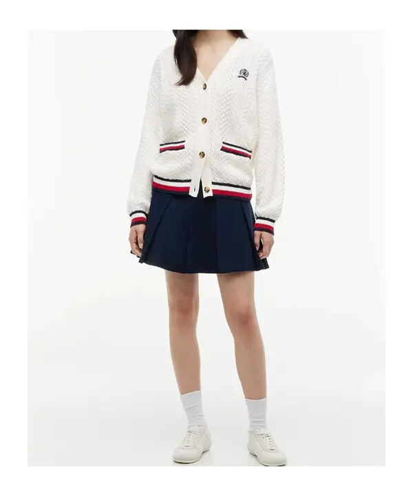 Tommy Hilfiger Cable-knit Embroidered Cardigan