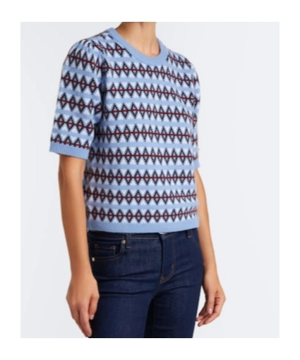 FRAME Jacquard Wool-cashmere Sweater