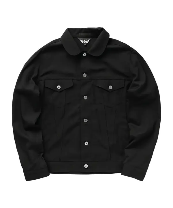 Comme Des Garçons Button-fastening Collared Jacket - Black