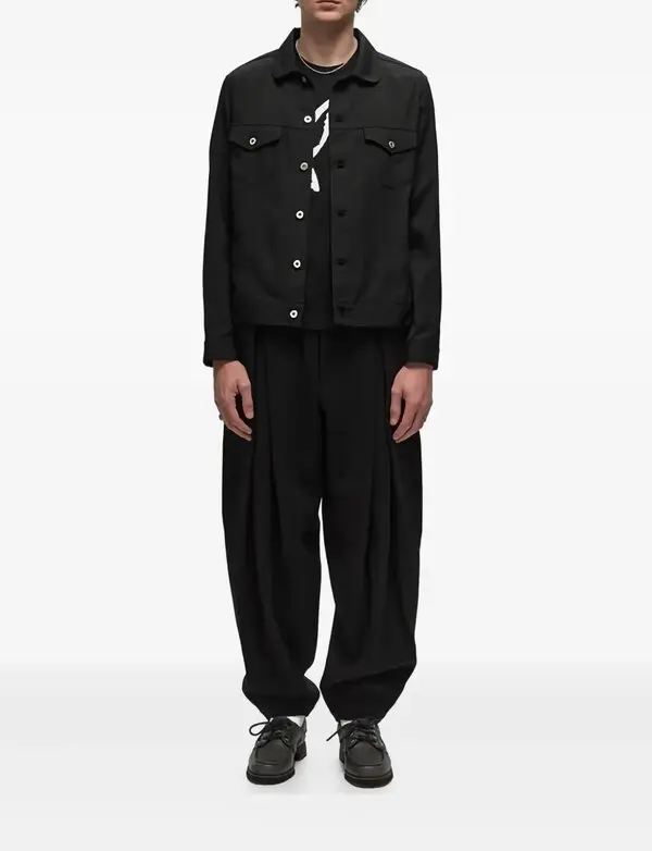 Comme Des Garçons Button-fastening Collared Jacket