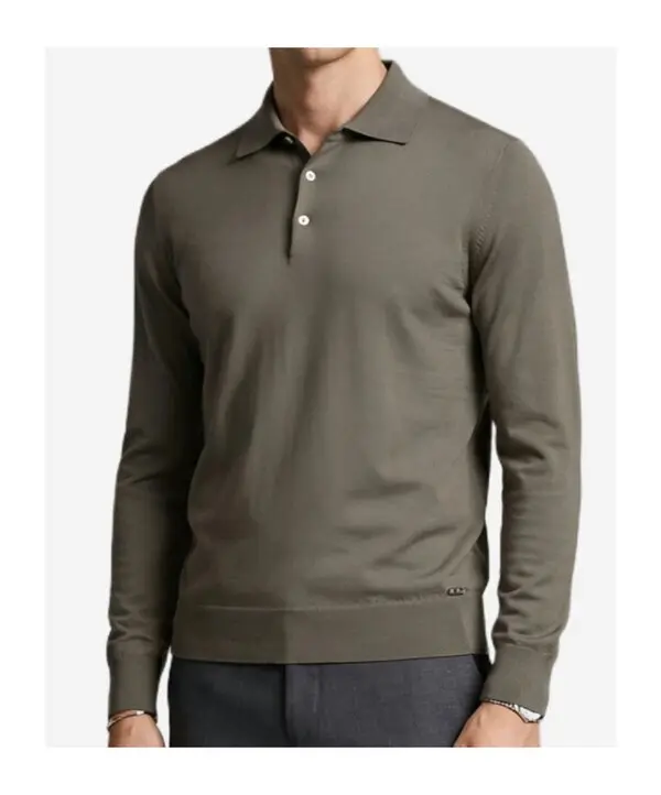 Brunello Cucinelli Collared Long-sleeve Knit Top