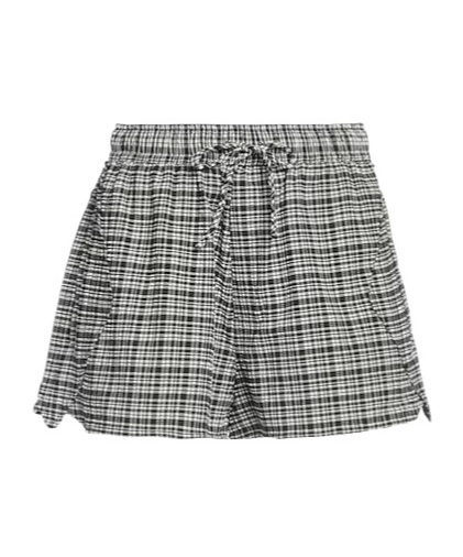 GANNI Plaid Shorts - Gray