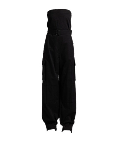 Saint Laurent Denim Sleeveless Jumpsuit
