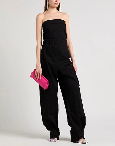 Saint Laurent Denim Sleeveless Jumpsuit