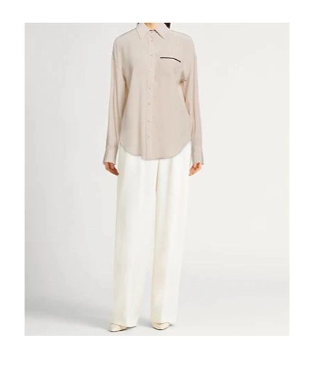 Brunello Cucinelli Silk Satin Shirt