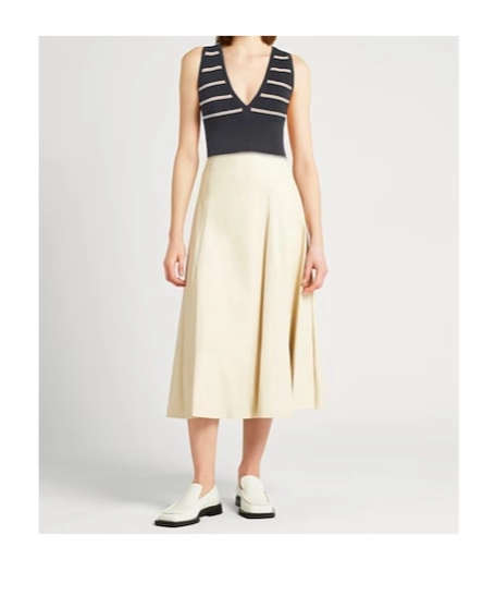 Brunello Cucinelli Striped Knit Crop Top