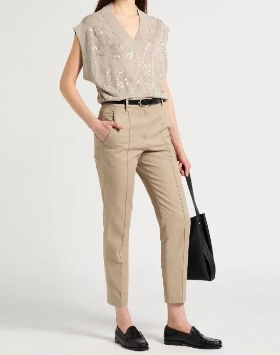 Brunello Cucinelli Sequined V-neck Sweater