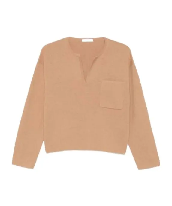 Max Mara Long-sleeve Knit Top - Nude