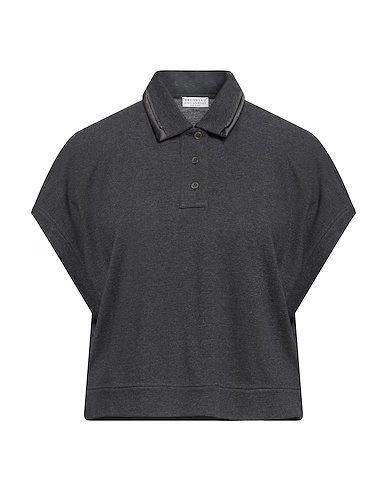 Brunello Cucinelli Solid Color Short-sleeve Polo Shirt - Black