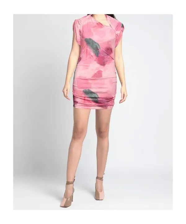 Isabel Marant Étoile Floral Short Sleeve Dress - Pink
