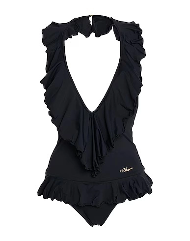 Chloé Simple Solid Color Swimsuit - Black