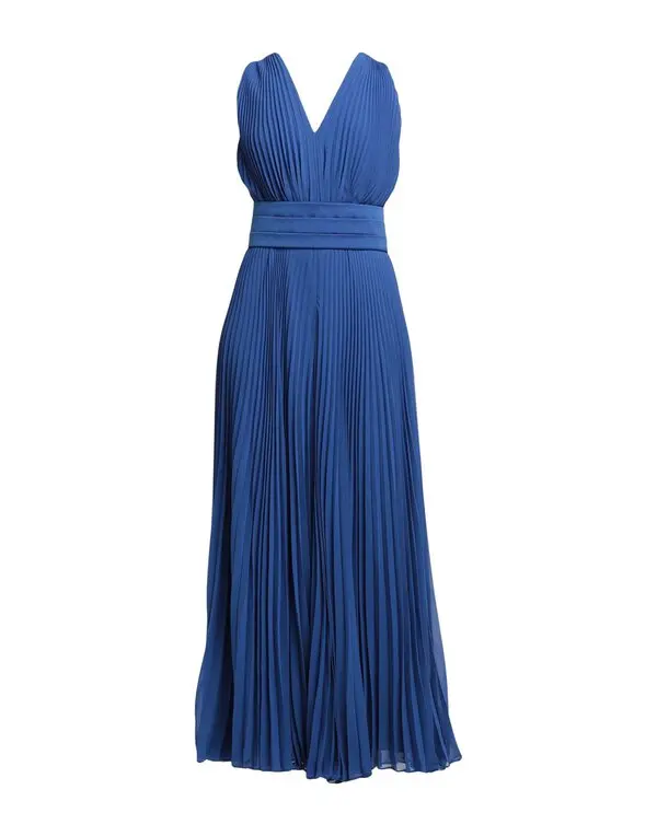 Max Mara Sleeveless V-neck Dress - Blue