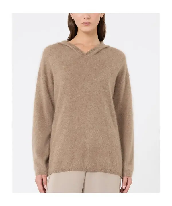 Max Mara Long-sleeved Hooded Knitwear