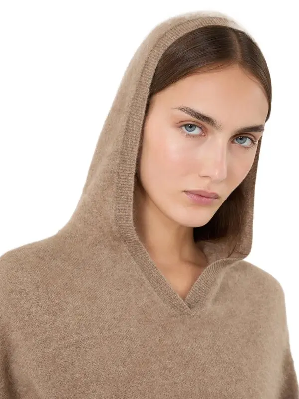 Max Mara Long-sleeved Hooded Knitwear