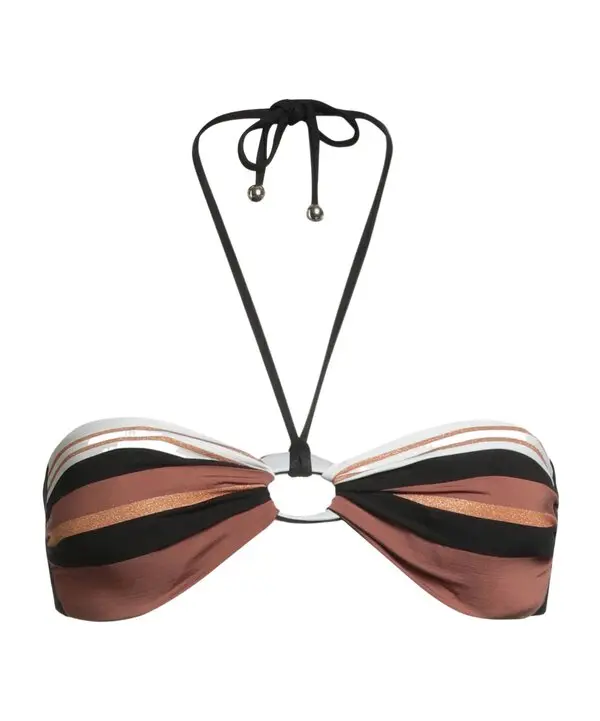 Max Mara Striped Bandeau Bikini - Multicolor