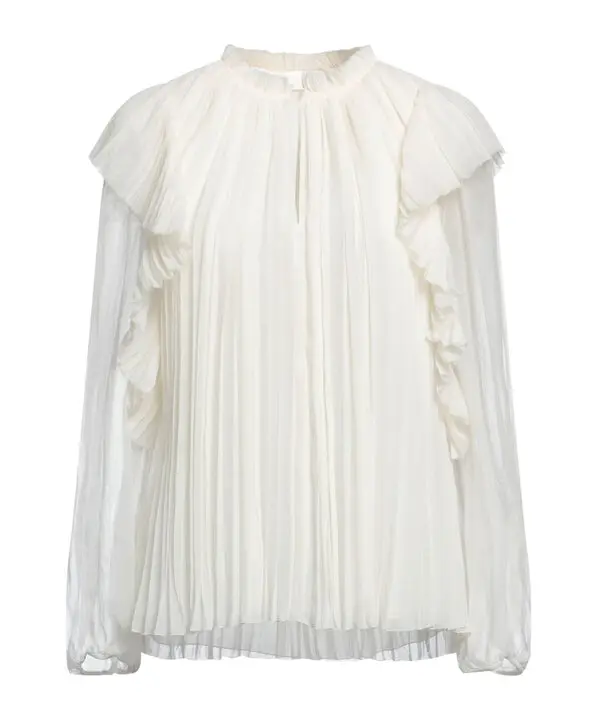 Chloé Pleated Crepe Top