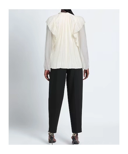 Chloé Pleated Crepe Top