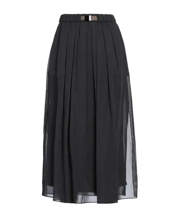 Brunello Cucinelli Buckle Belt Organza Skirt