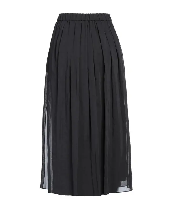 Brunello Cucinelli Buckle Belt Organza Skirt
