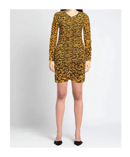 GANNI Floral Print Tulle Mini Dress