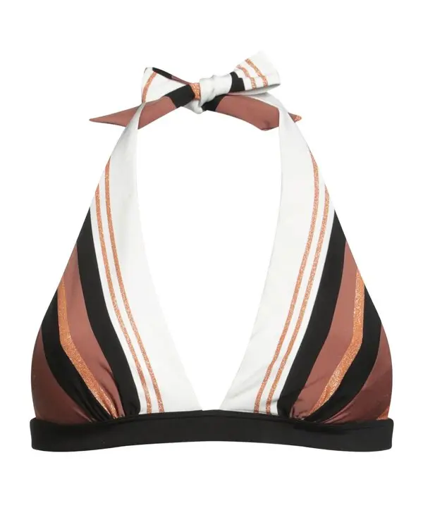 Max Mara Striped Triangle Bikini Top - Multicolor