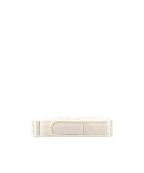 Max Mara Solid-color Simple Belt - White