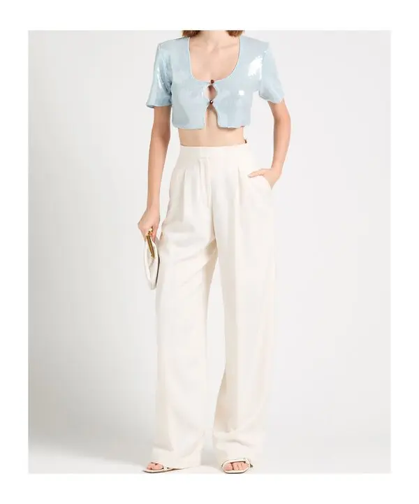 GANNI Sequined Crop Top