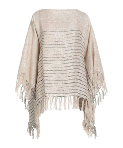 Brunello Cucinelli Striped Tassel Shawl