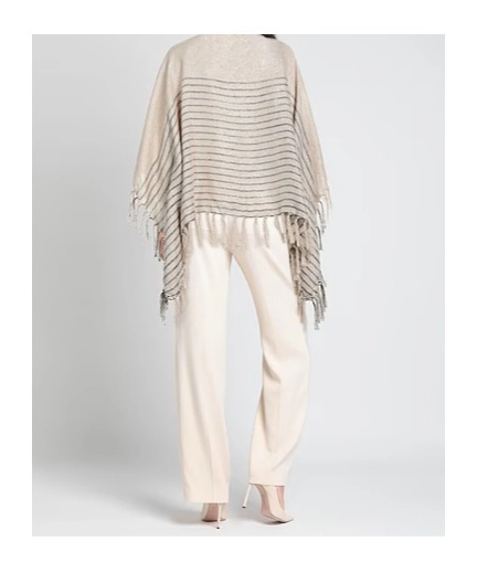 Brunello Cucinelli Striped Tassel Shawl