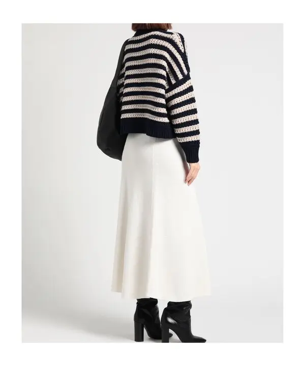 Brunello Cucinelli Striped Turtleneck Knit Sweater