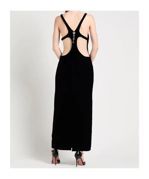 Saint Laurent Strappy Velvet Dress